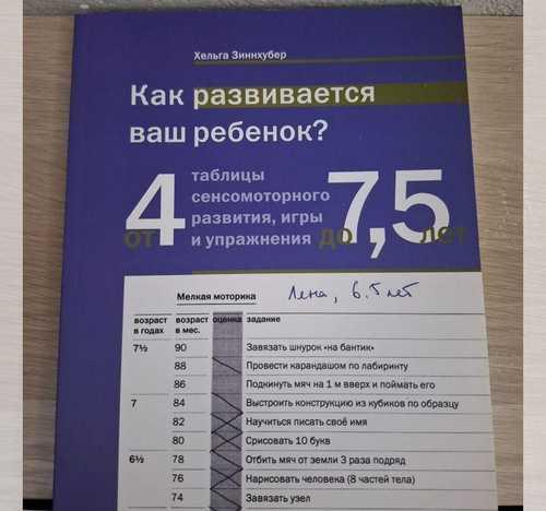 Таблицы развития ребенка от 4 до 7 лет с упражнени