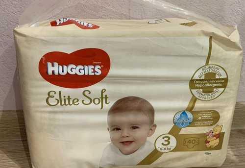 Подгузники huggies хаггис elite soft 3