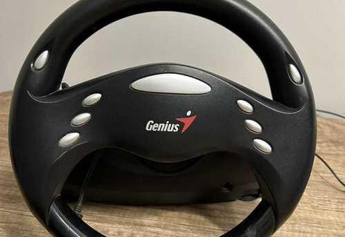 Игровой руль с педалями genius