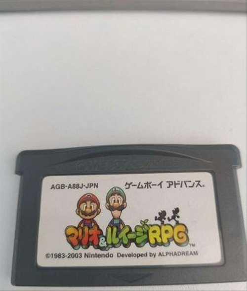 Игра для GBA Mario & Luigi RPG