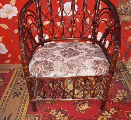 Кресло плетеное бу