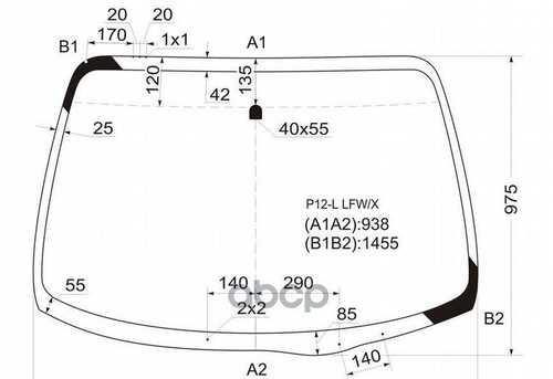 Стекло лобовое Nissan Primera 01-08 P12llfwx XYG