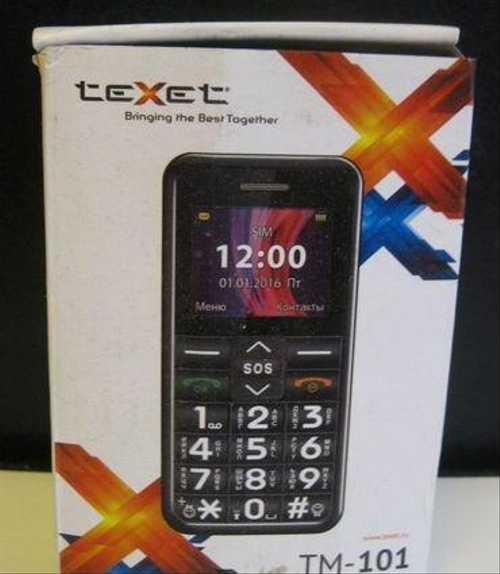 Телефон мобильный Texet TM-101