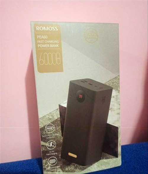 Портативный аккумулятор 60000mAh Romoss PEA60 zeus