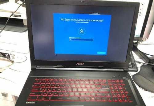 Игровой ноутбук MSI GL73 (i7 8750H GTX 1050Ti)