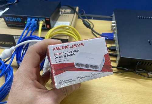 Коммутатор mercusys ms-105 100Mbps