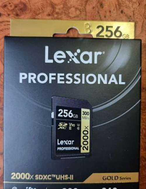 Карта памяти sdxc Lexar 2000x UHS-II, V90, 256Gb