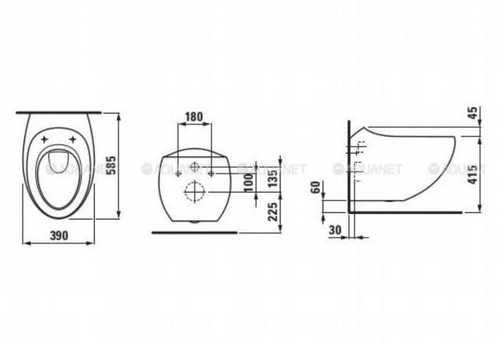 Унитаз Laufen Alessi 2097. 6