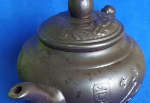 Чайник "Чай дракона" (обожжённая глина)