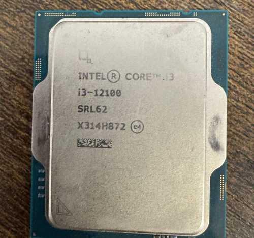 Процессор Intel Core I3 12100 нерабочий