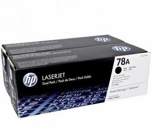 Лазерный картридж HP 78A упаковка 2шт черны 110521