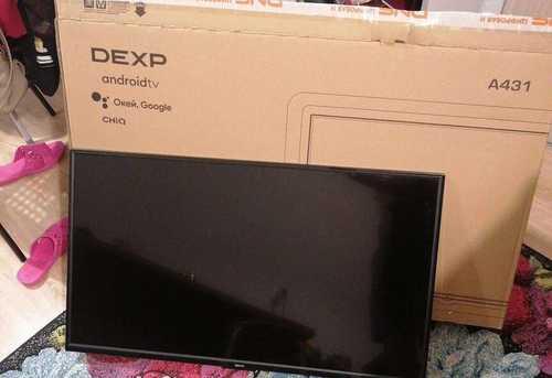 Телевизор, Dexp, со smart tv 43 дюймов