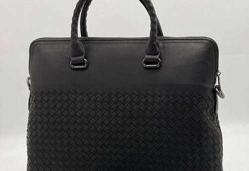 Новый кожаный мужской портфель Bottega Veneta