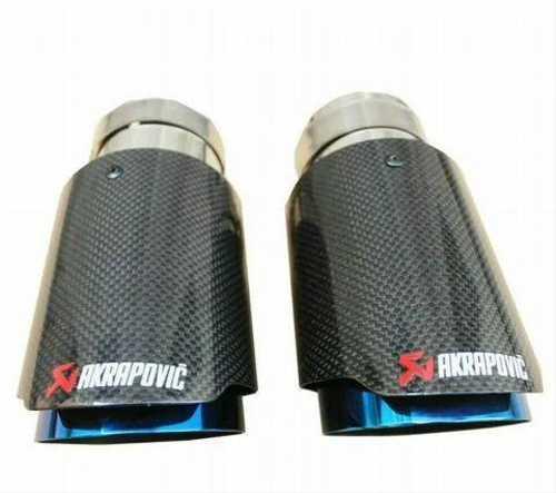 Насадка на глушитель Akrapovic карбон 73/89 мм