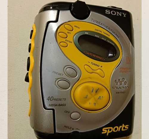 Кассетный плеер sony walkman wm-fs421 sports