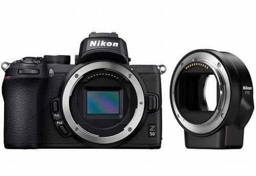 Фотоаппарат Nikon Z 50 Body + FTZ адаптер