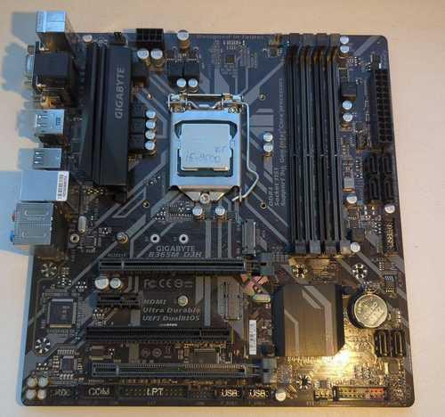 Intel core i5 9600kf gigabyte b365m d3h