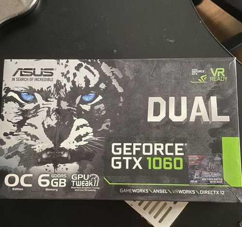 Видеокарта gtx 1060 6gb asus