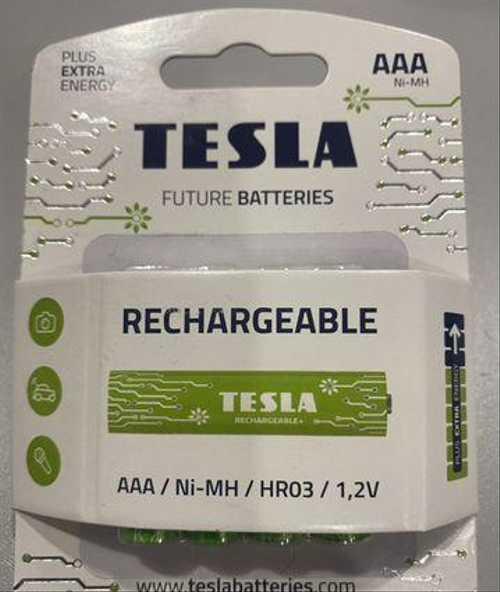 Аккумулятор мизинчиковый tesla ааа Ni- MH