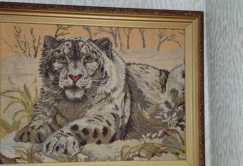 Картина вышитая крестом Тигр