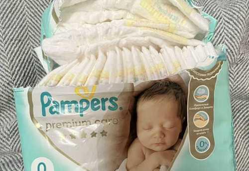 Подгузники pampers premium care 0 3 кг