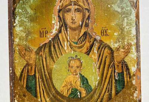 Икона Богоматери Знамение Серафимо-Понетаевская
