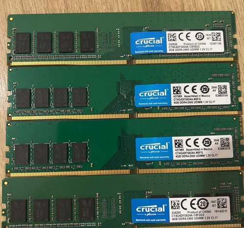 Оперативная память crucial ddr4 16gb комплект