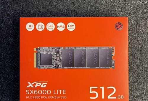 Новый SSD A-Data XPG SX6000 Lite 512Gb на гарантии