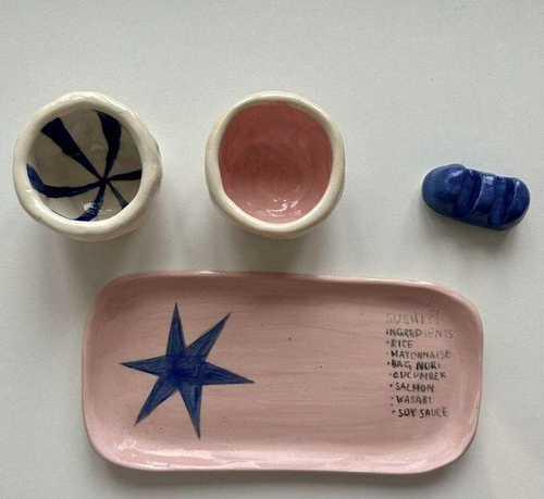 Набор посуды для суши керамика