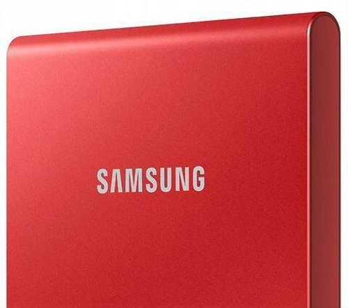 Внешний SSD Samsung T7, 1 тб, красный MU-PC1T0R/WW