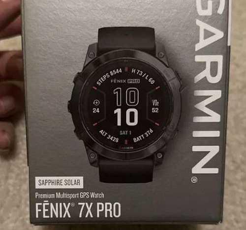 Часы garmin fenix 7x pro sapphire solar новые