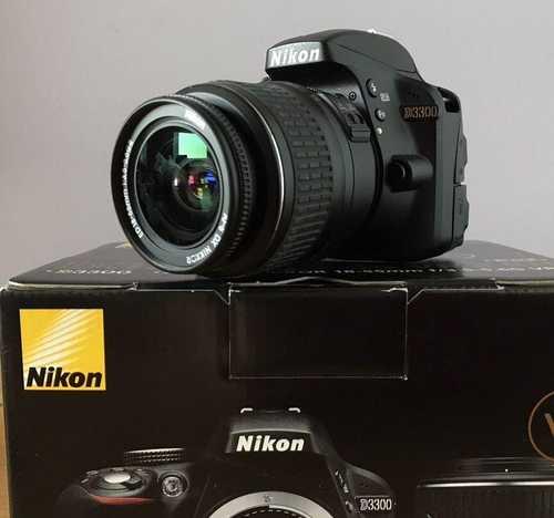 Nikon D3300 kit 18-55mm (пробег 15 тыс)