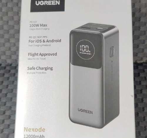 Power bank ugreen Nexode 100 Вт 12000 мАч