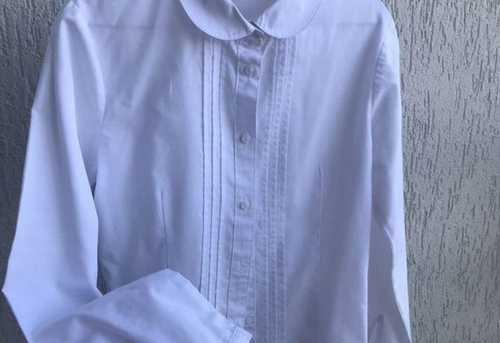 Блузка рубашка для девочки 134 школьная