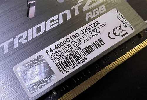 DDR4 G.skill Trident Z RGB 32GB B-Die