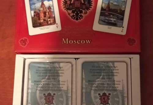 Карты игральные "Москва" 2*54 карты