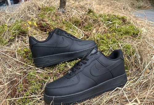 Кроссовки Nike Air Force 1 Low Black весна-лето