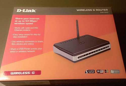 Роутер D-Link DIR-320 (802.11G, 2.4GHz, DD-WRT)