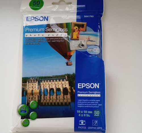 Фотобумага epson premium semigloss 10х15