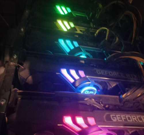 Видеокарты по4/6/7шт 3080 3080ti 3070 3060ti 1660s