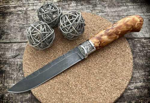Национальный Карачаевский нож из дамасской стали