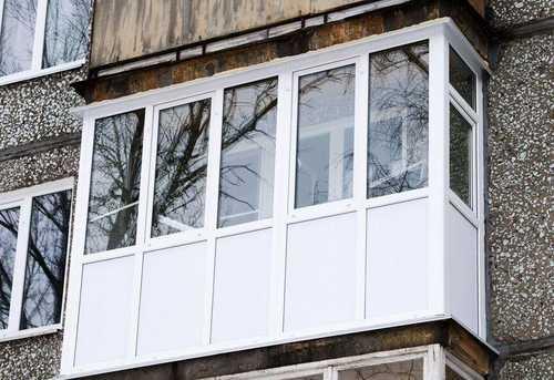 Остекление балконов и лоджий, отделка балконов
