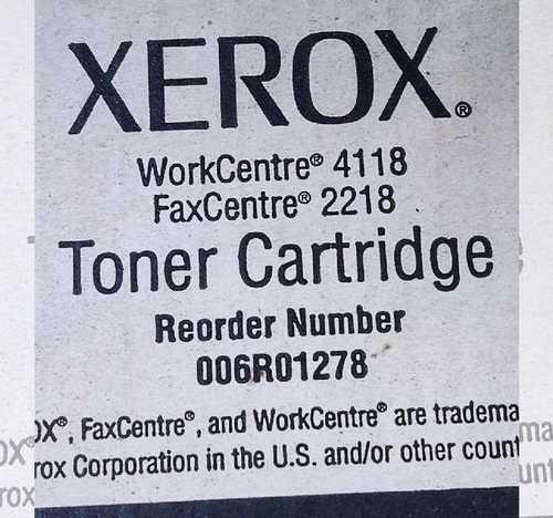 Тонер-картридж Xerox 006R01278