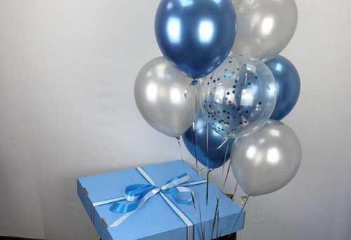 Коробка сюрприз с воздушными шарами