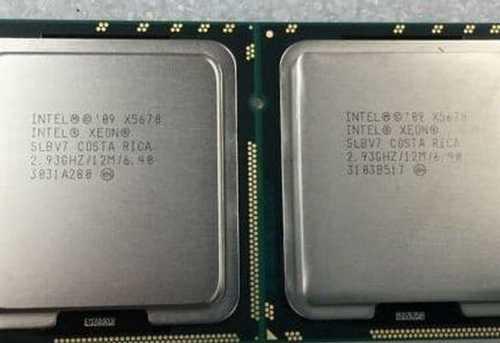 Пара процессоров Intel Xeon X5670