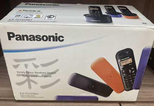 Стационарный телефон на 3 трубки Panasonic