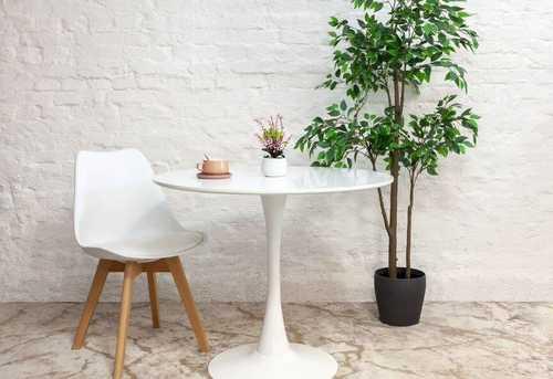 Кухонный стол Tulip, белый, 90х90