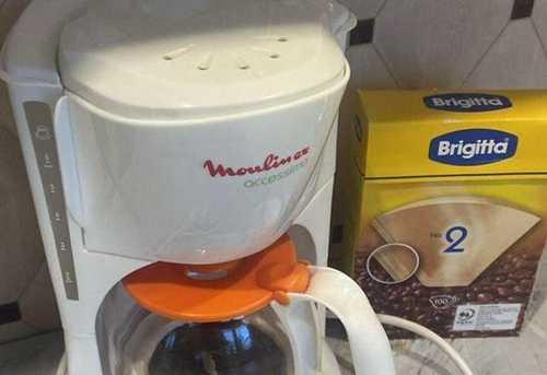 Кофеварка капельная с кофемолкой и фильтрами