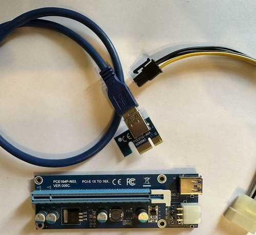 Райзер / Riser pci-e 6pin ver. 006c