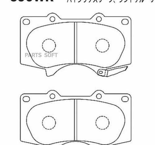 Колодки тормозные дисковые передние toyota LC prad